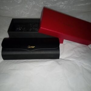 Cartier | Accessories | Cartier Wire Gold Sunglasses Diamond Cut Lenses ...